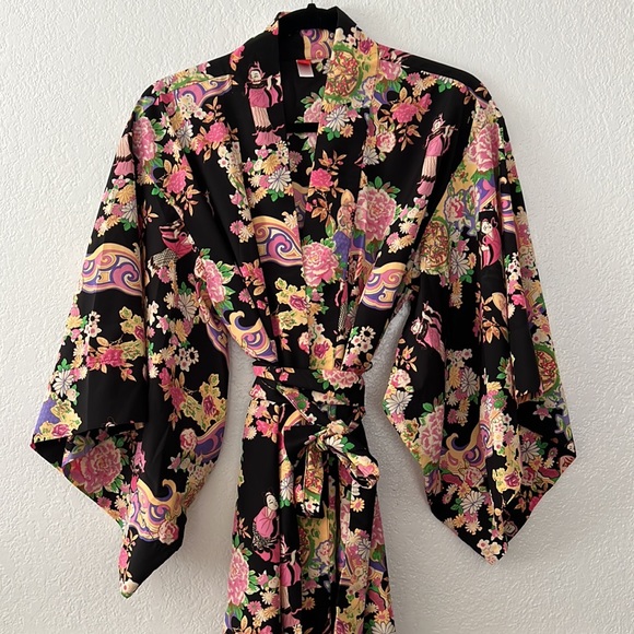 Natori | Intimates & Sleepwear | Josie Natori Oriental Boho Pink Kimono ...